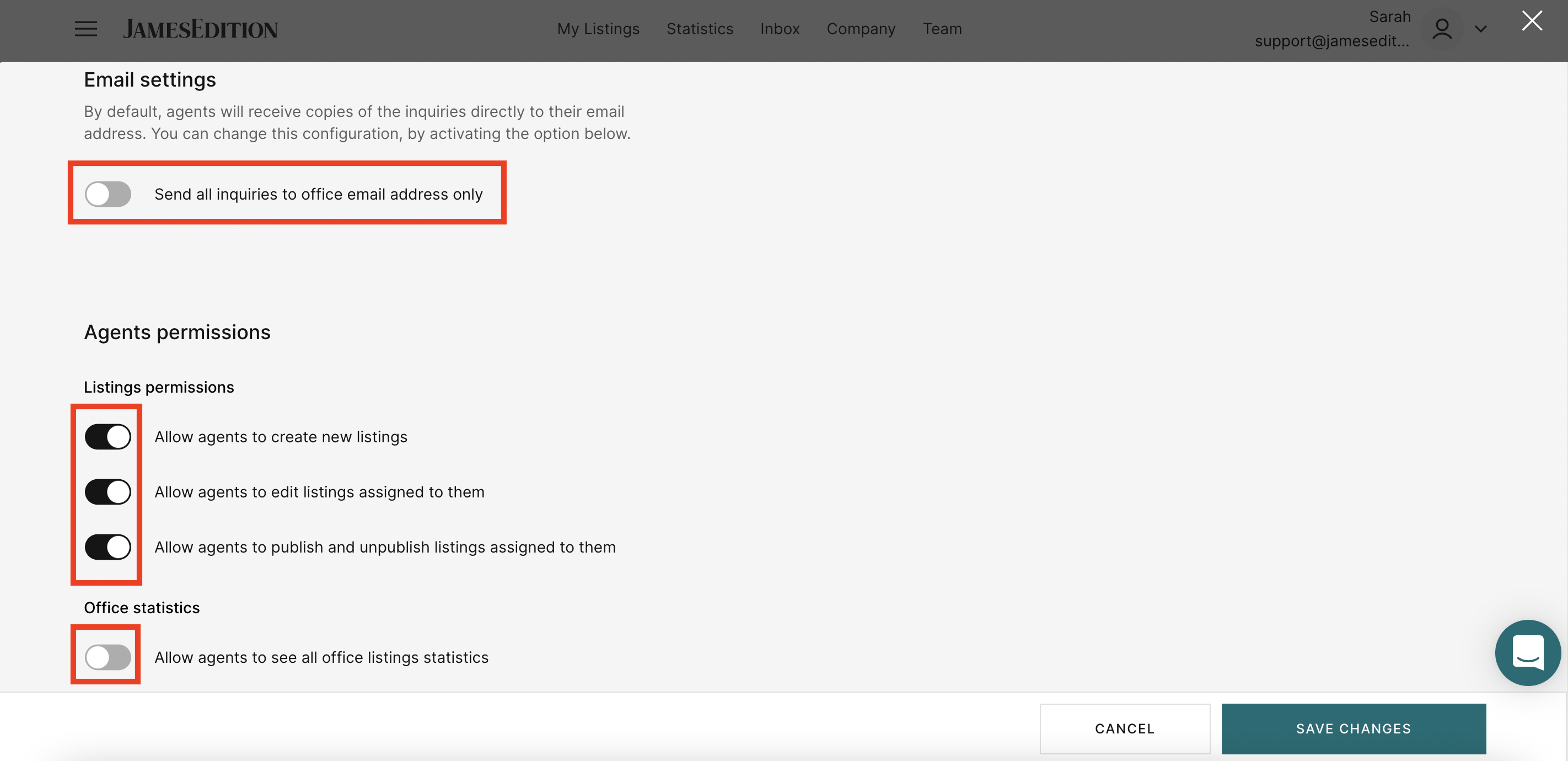How can I add or edit admins and agents on my account?